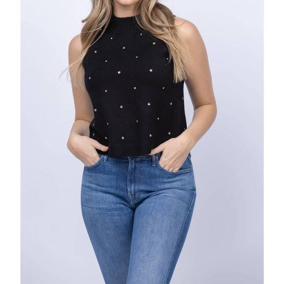 Central Park West | Tops | New Central Park West Daisy Hotfix Shell Top ...